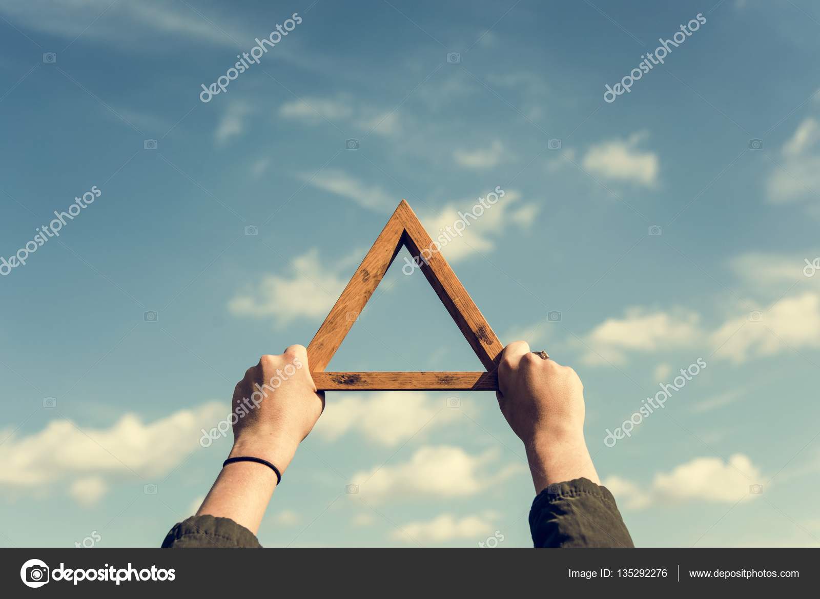 Hands Holding Triangle — Stock Photo © Rawpixel #135292276