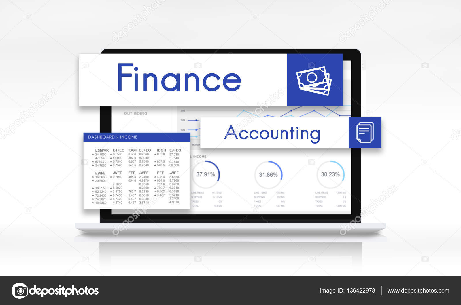 Working laptop with information — Stock Photo © Rawpixel #136422978