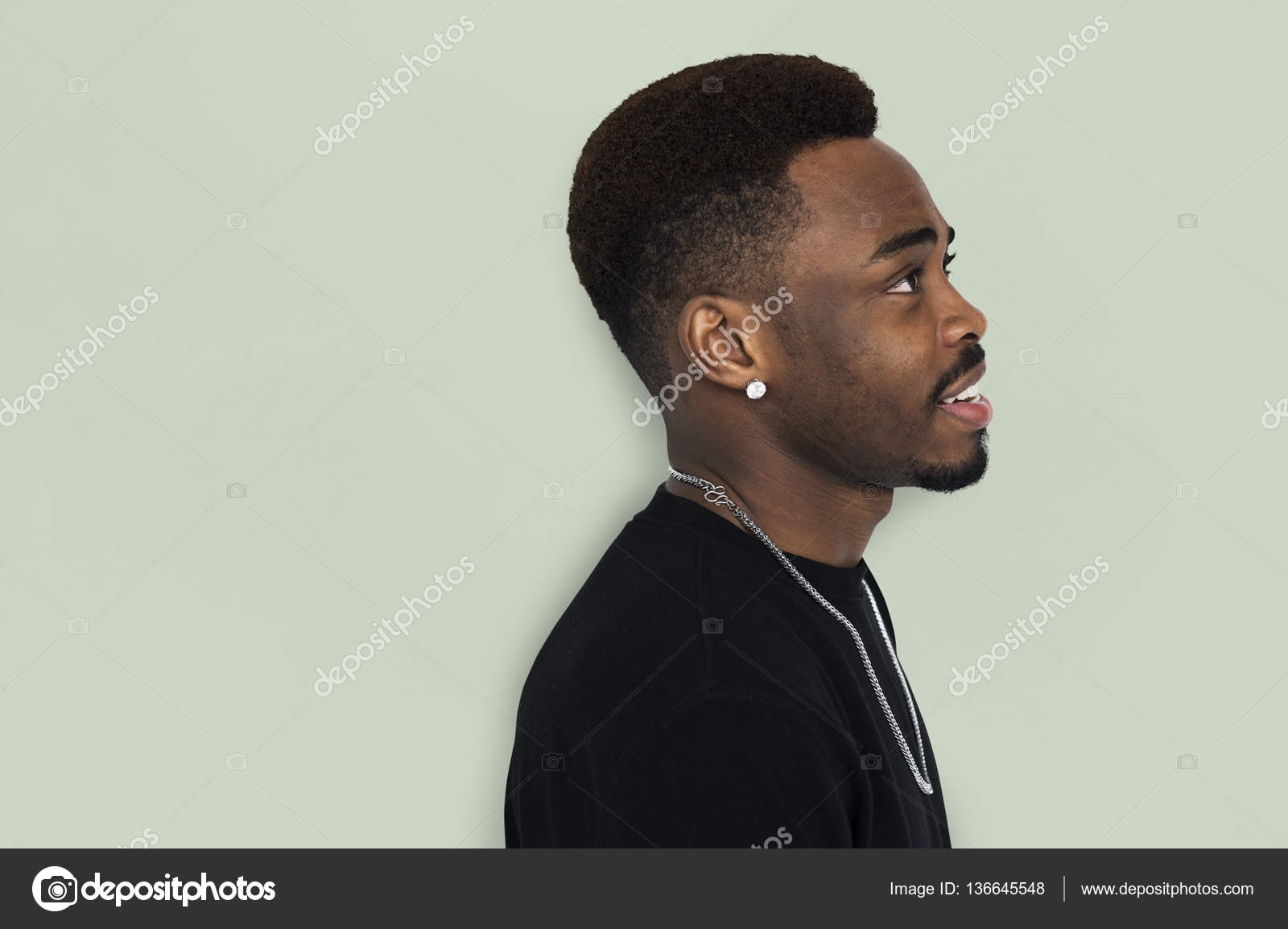 African Man Face Profile