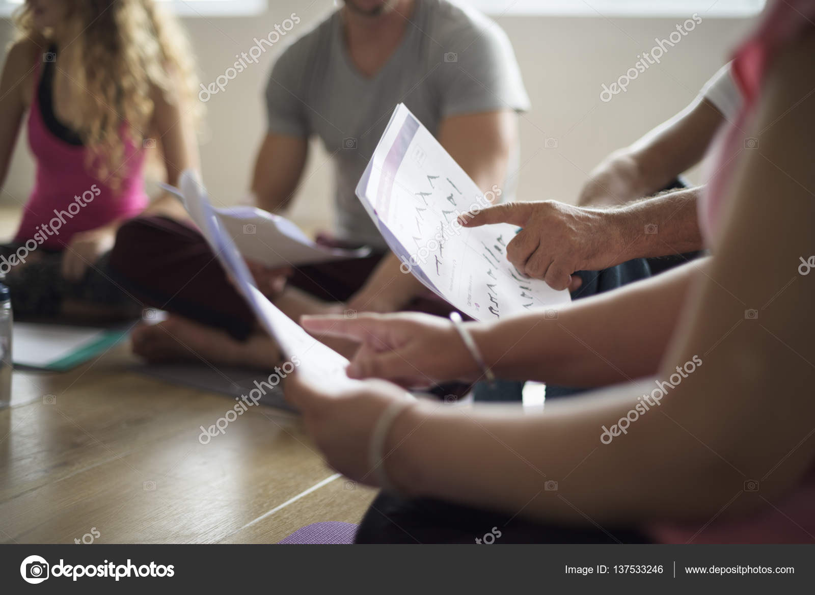 Group Exercise in the Class — Stock Photo © Rawpixel #137533246