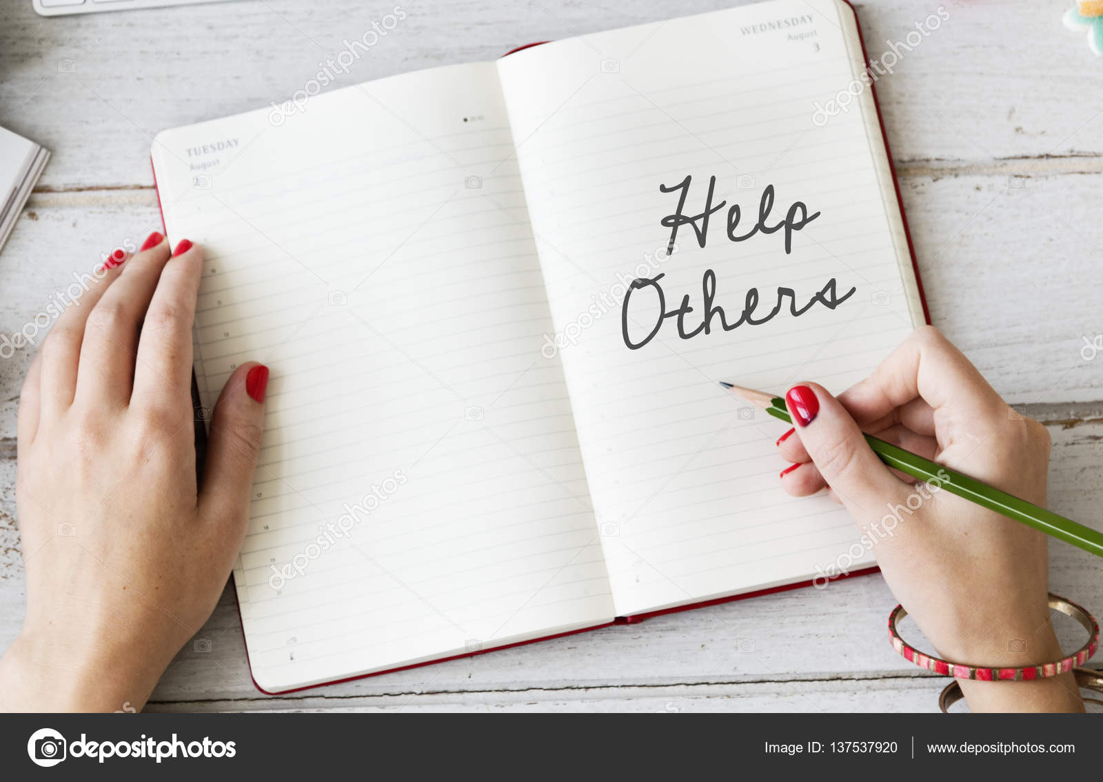 Woman writing notes in diary — Stock Photo © Rawpixel #137537920