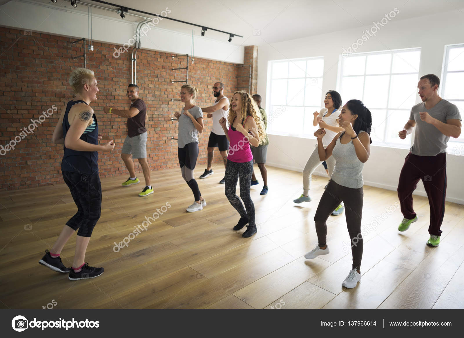 People Exercise in Class — Stock Photo © Rawpixel #137966614