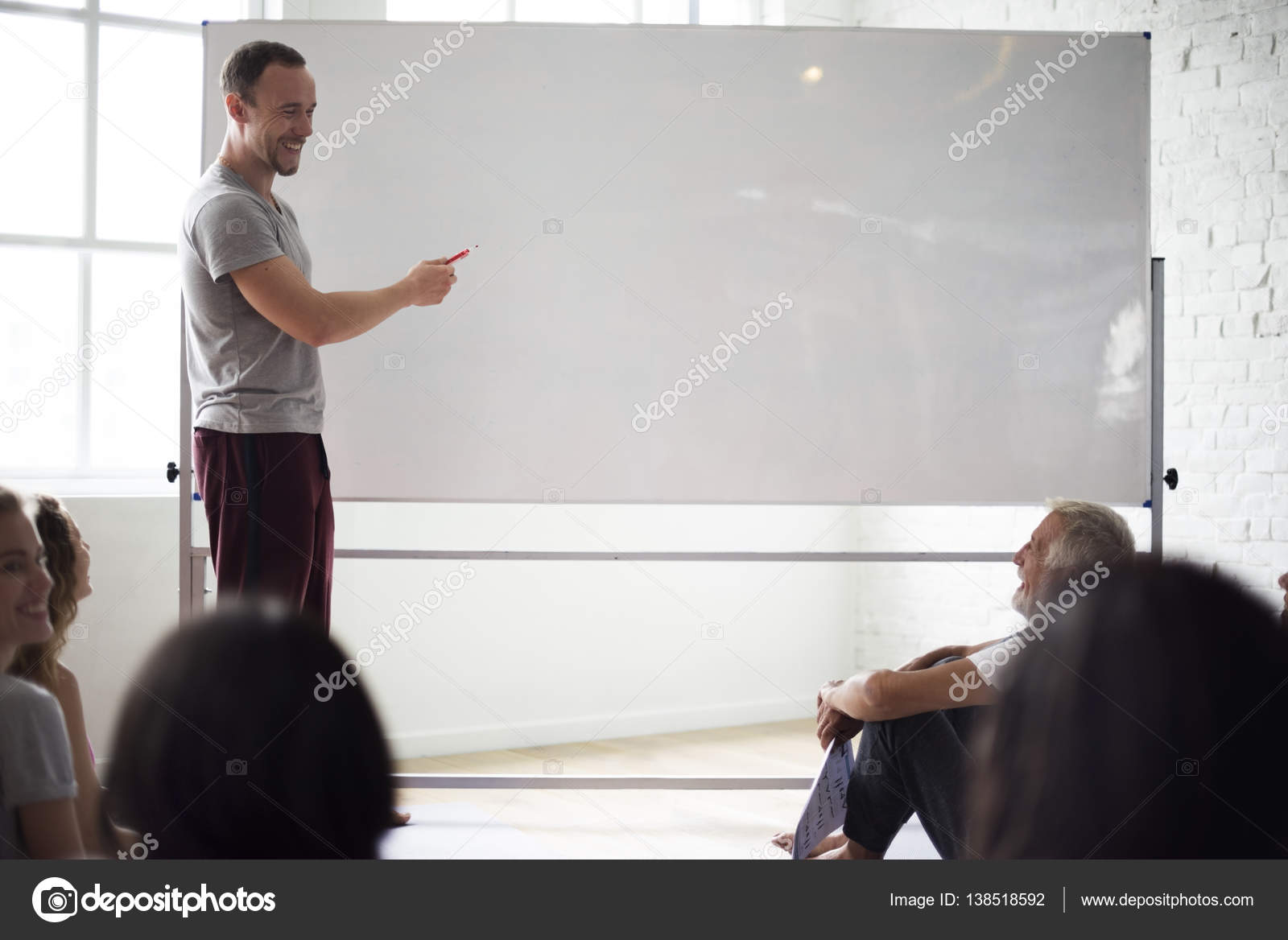 Man writing on Board — Stock Photo © Rawpixel #138518592