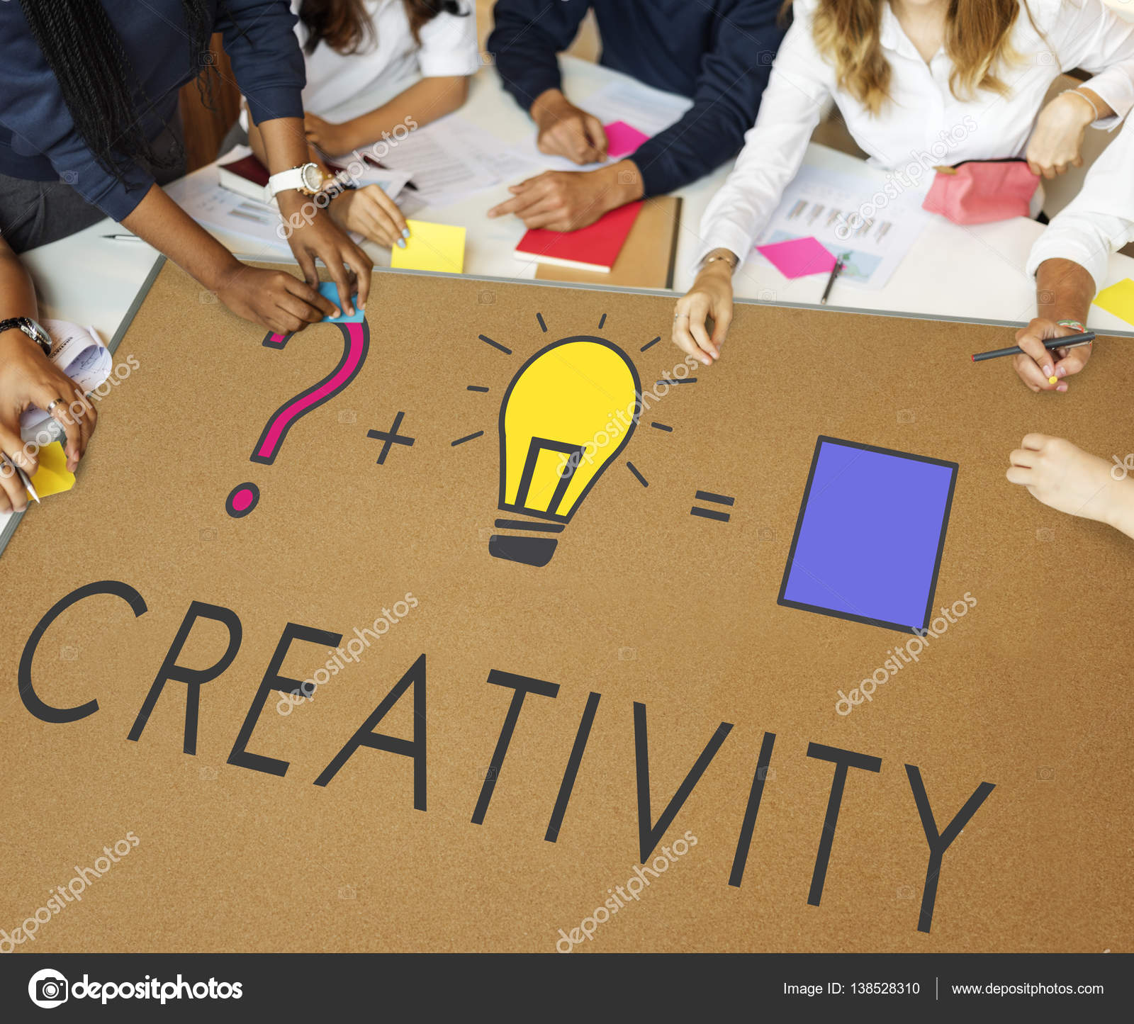 Group of students brainstorming ideas — Stock Photo © Rawpixel #138528310