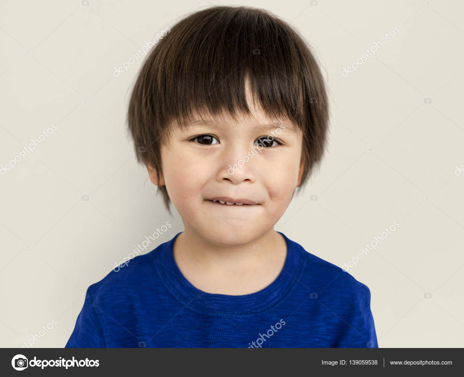 Cute Asian Boy biting lip Stock Photo by ©Rawpixel 139059538