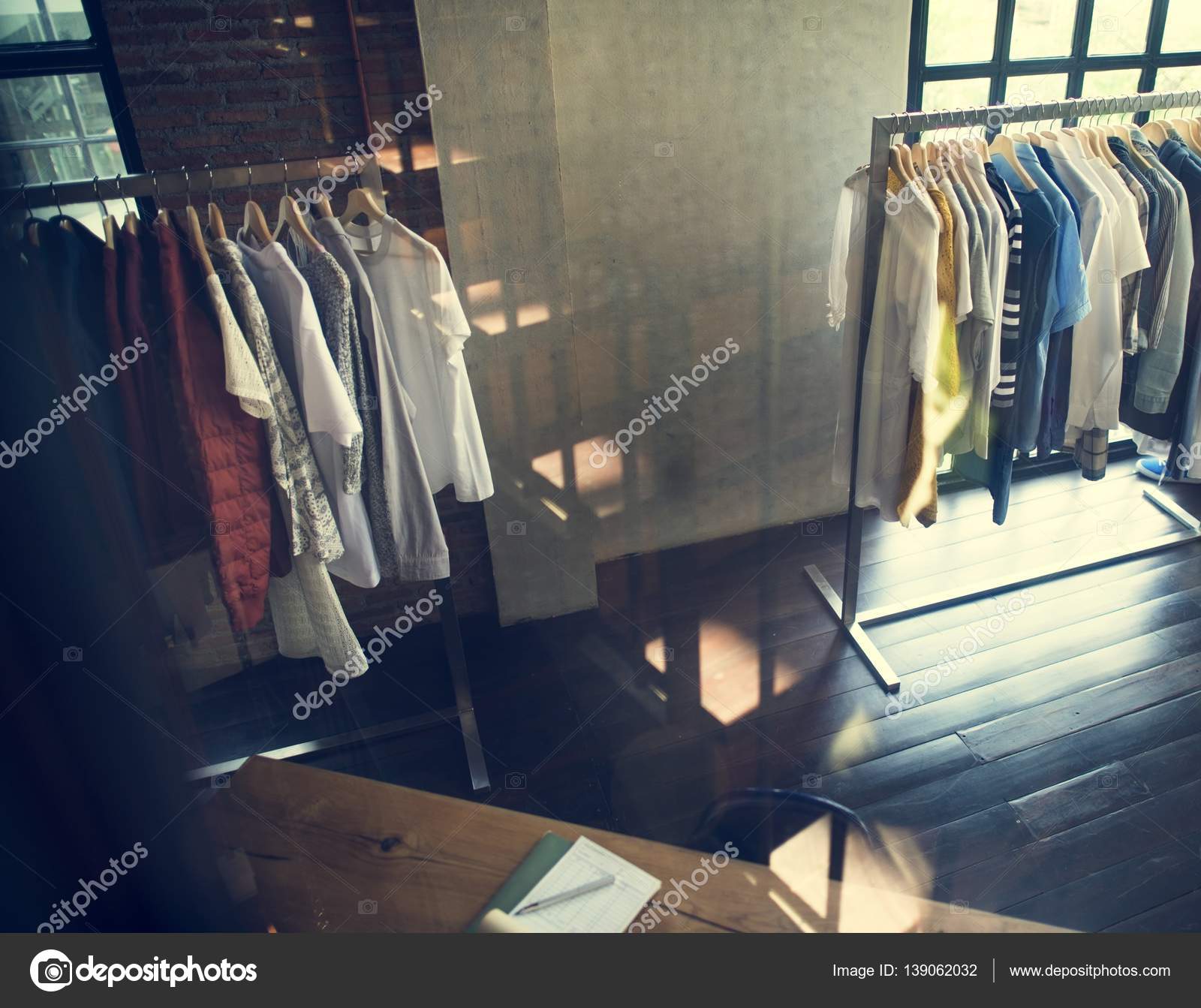 Clothes in hangers in store — Stock Photo © Rawpixel #139062032