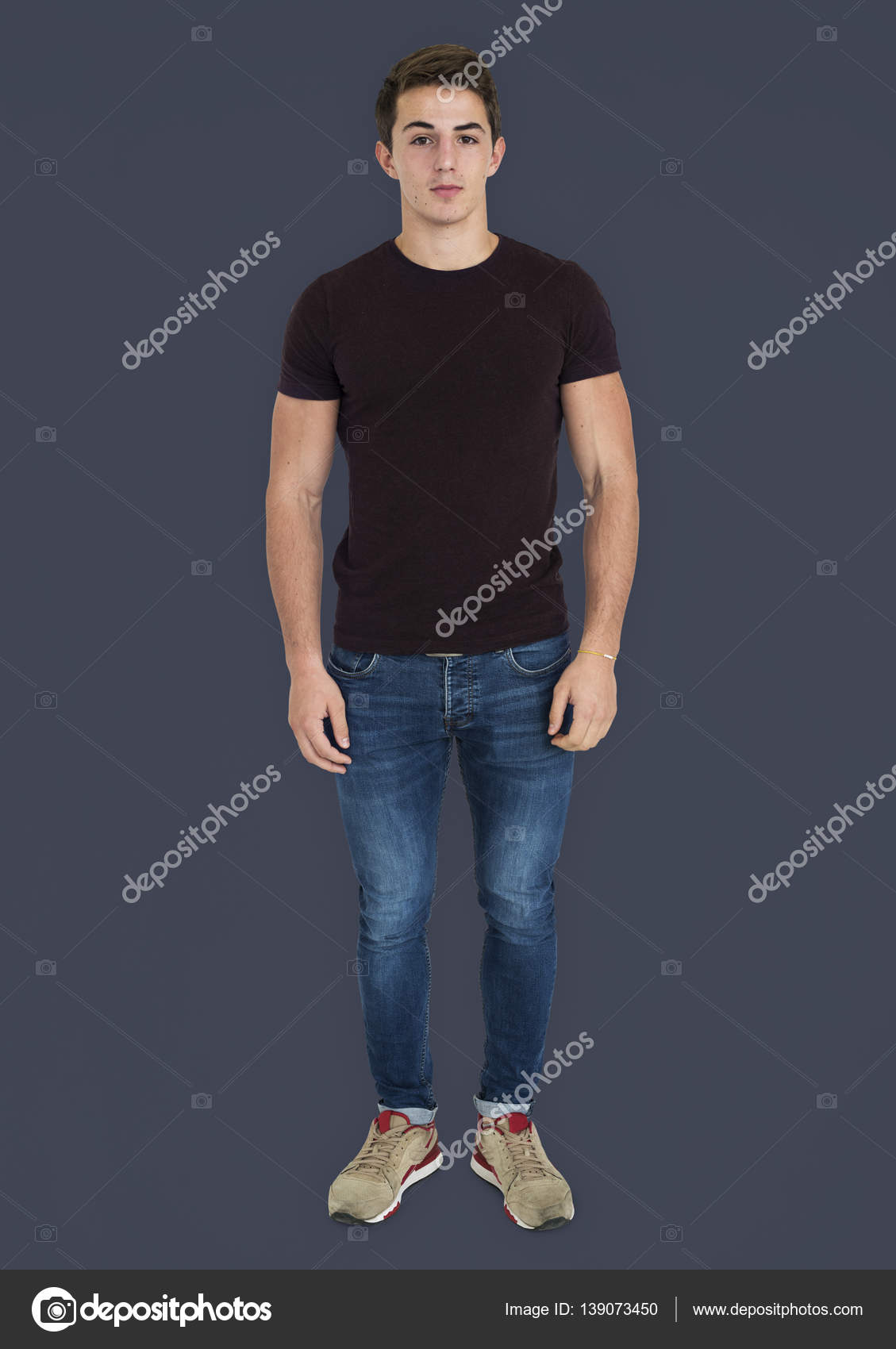 Young Handsome Man standing — Stock Photo © Rawpixel #139073450