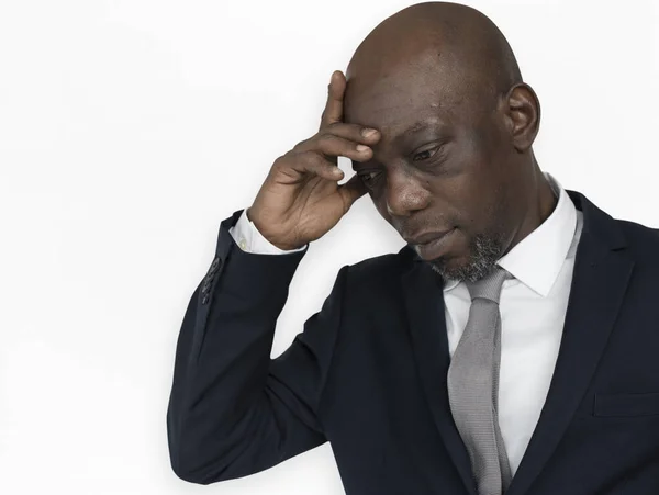 Stressed Black Person