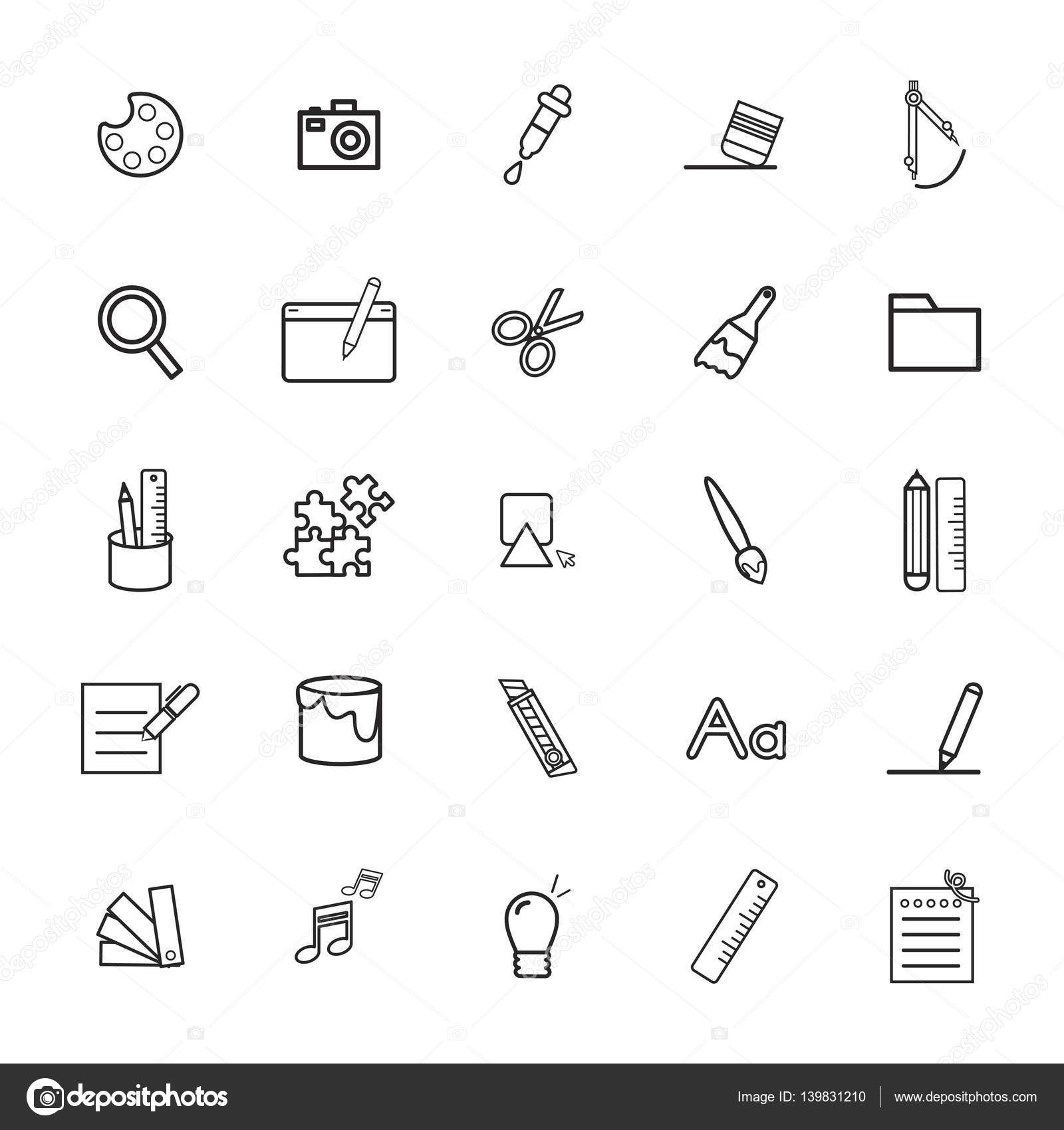 Classic graphic icons Stock Vector Image by ©Rawpixel #139831210