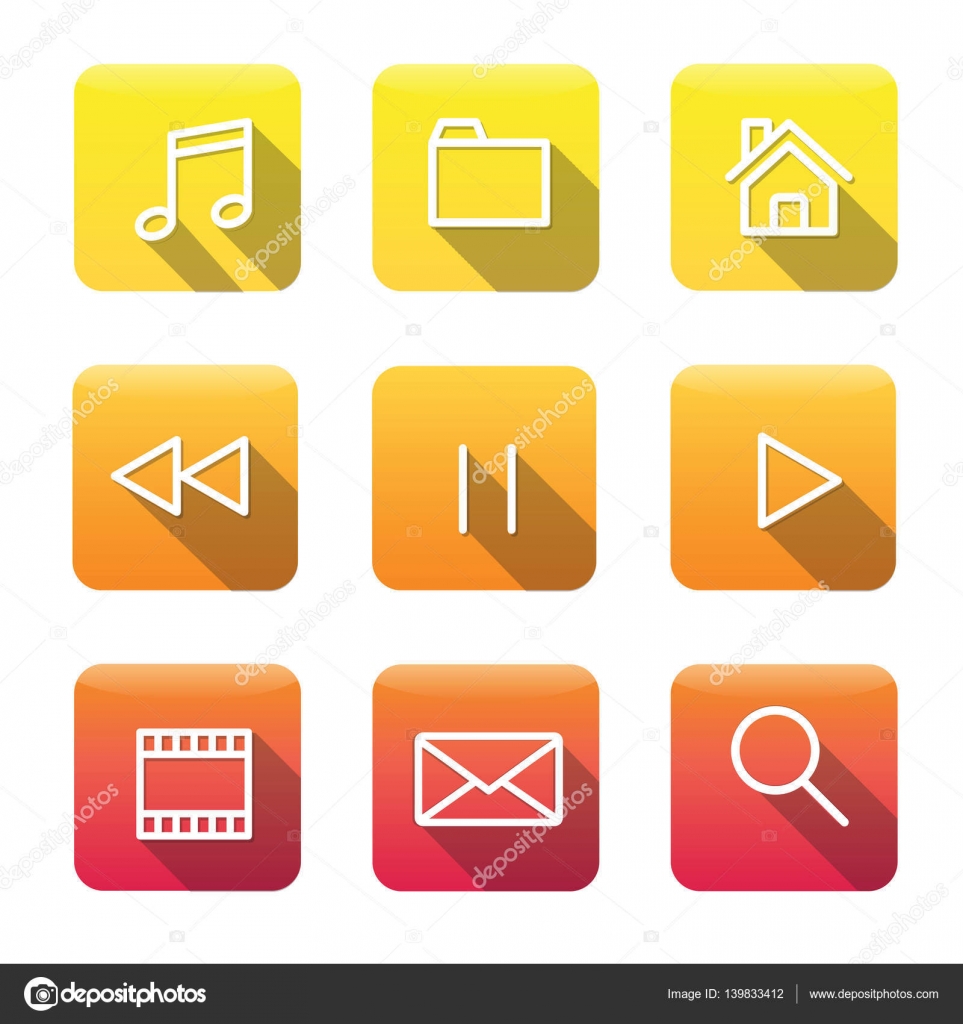 Colorful icons for Application Stock Vector Image by ©Rawpixel #139833412
