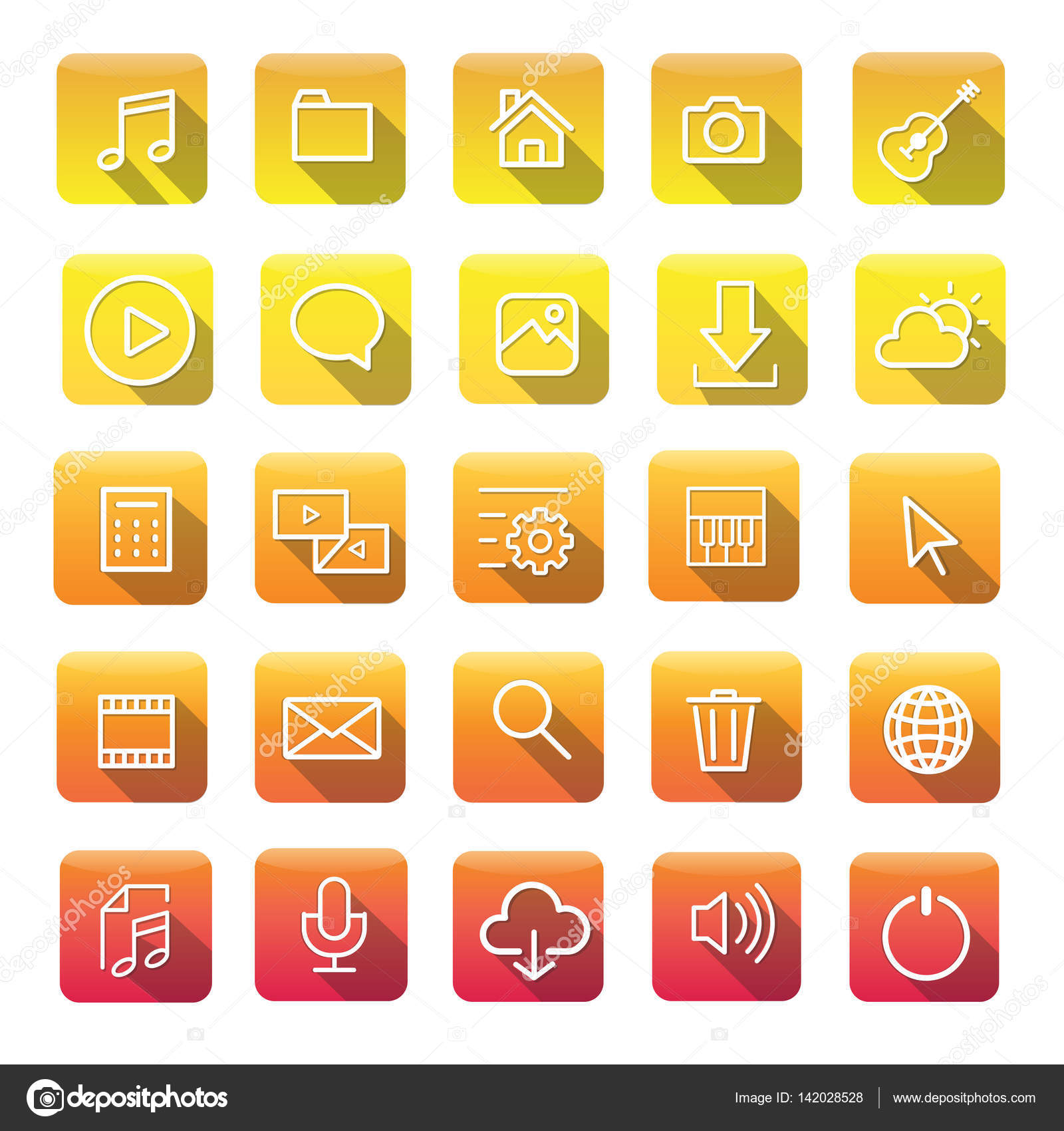 Mobile application icons Stock Vector by ©Rawpixel 142028528