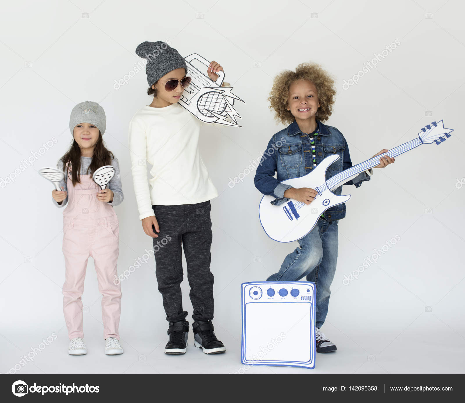 Children playing different instruments Stock Photo by ©Rawpixel 142095358