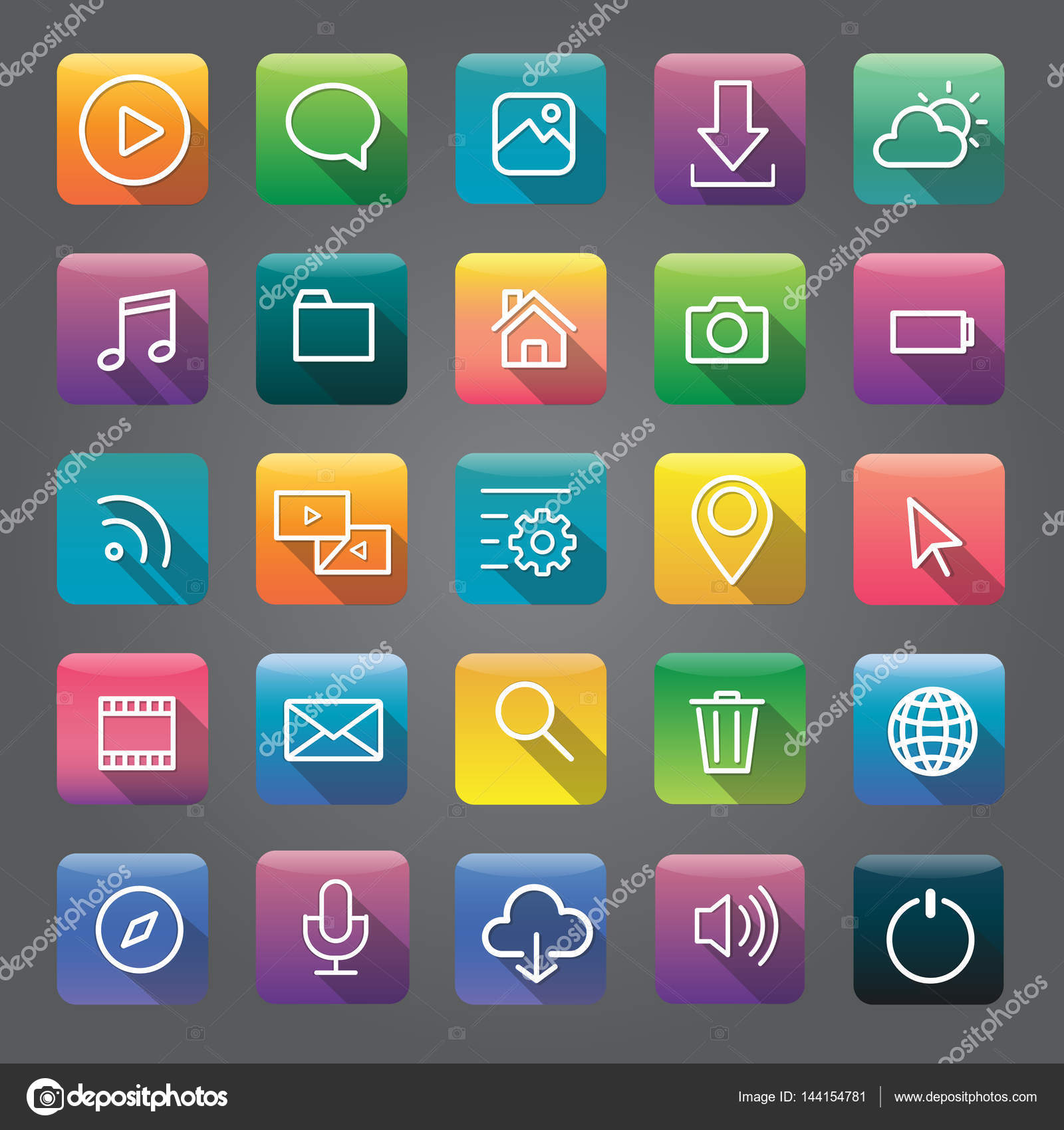 Creative application icons Stock Vector by ©Rawpixel 144154781