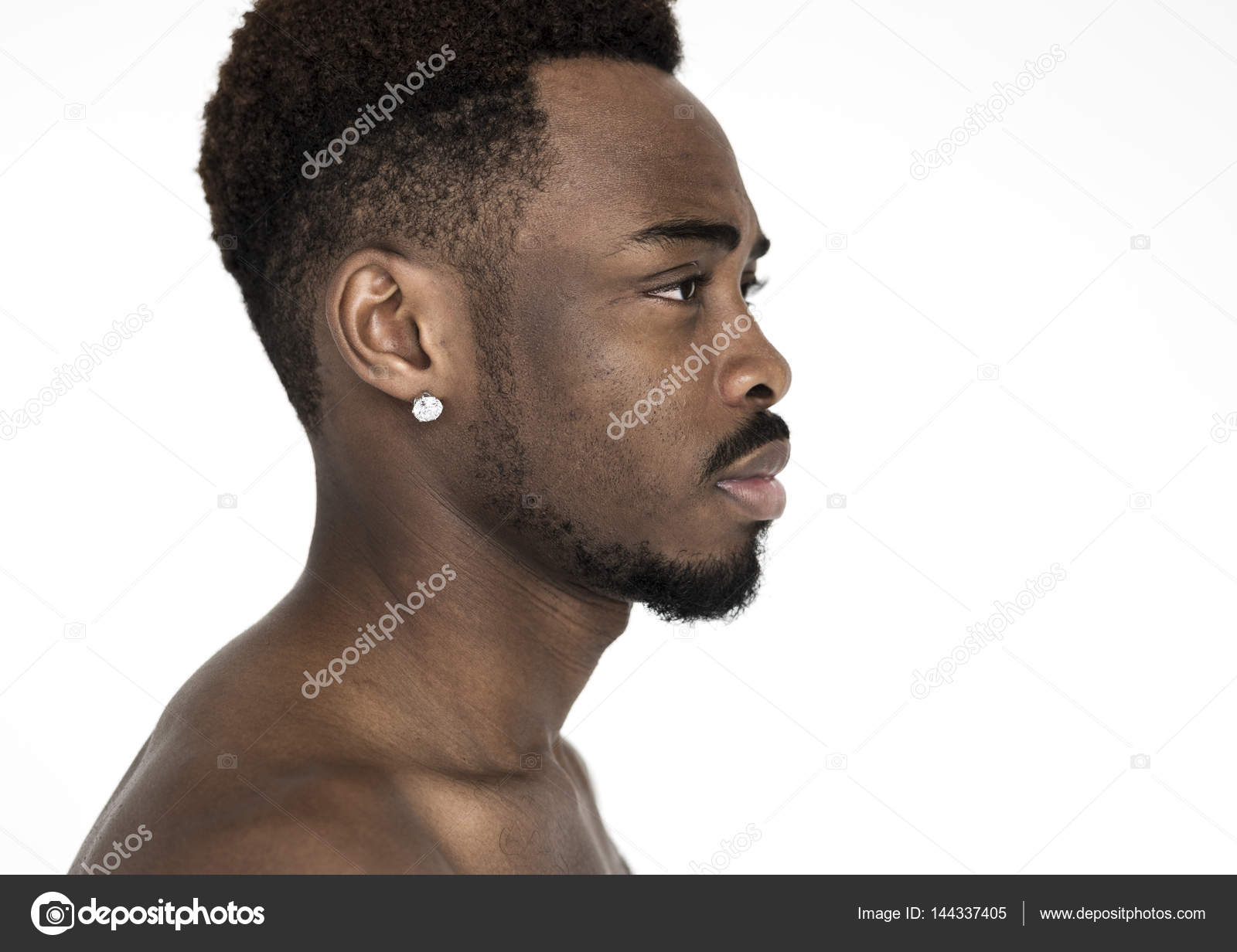 Black Man Face Profile
