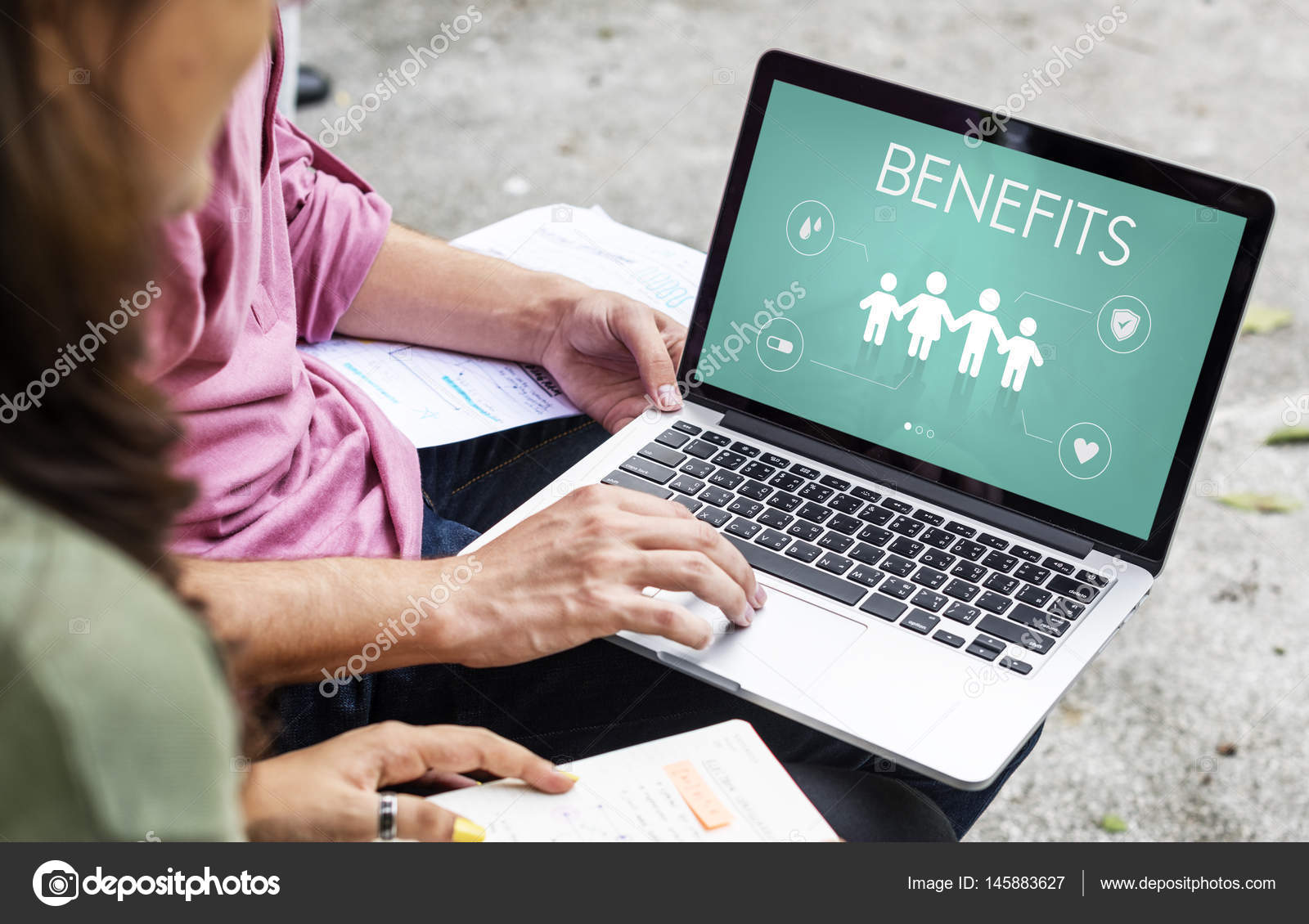 Students using laptop together Stock Photo by ©Rawpixel 145883627