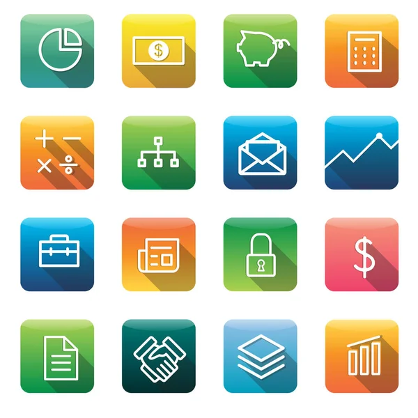 Vector set of simple business icons. Stock Vector Image by ©Vecster ...