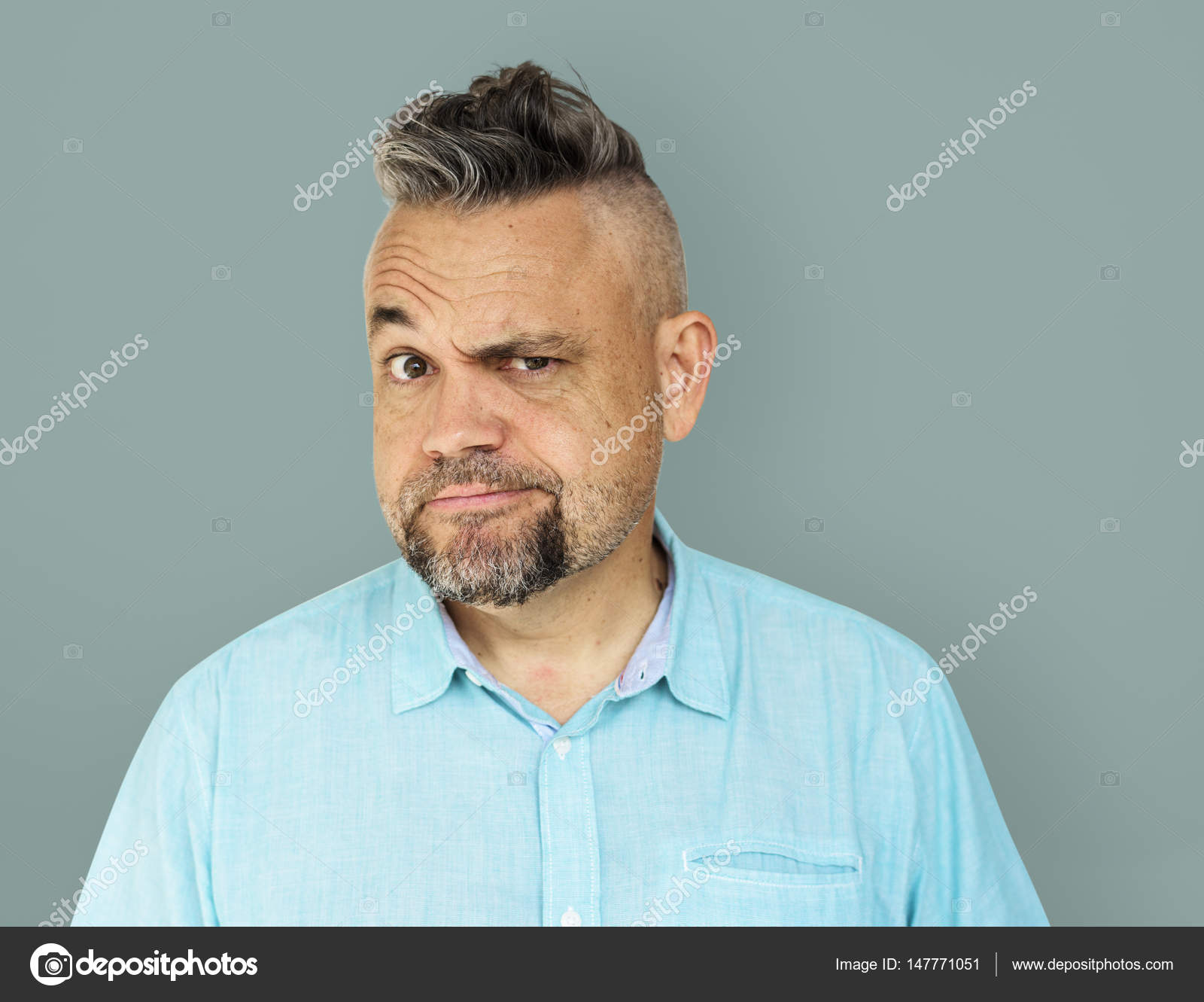 Funny man posing in studio Stock Photo by ©Rawpixel 147771051