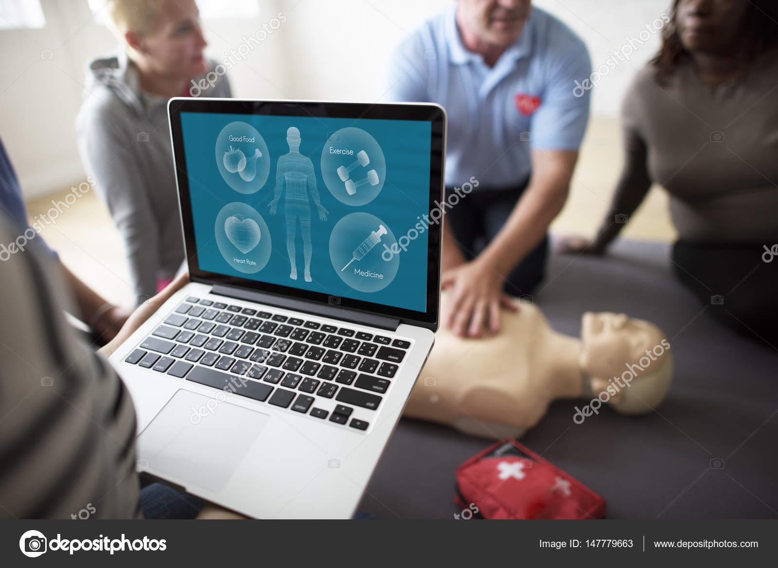 People at First Aid Training lesson — Stock Photo © Rawpixel #147779663