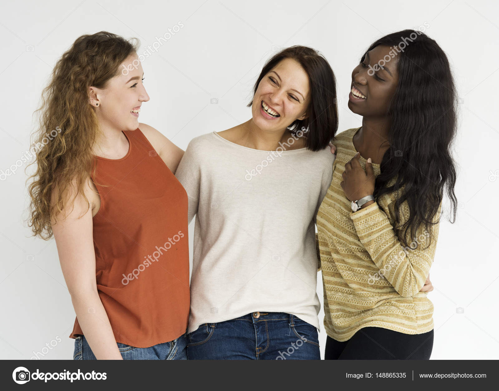 Three women friends hugging Stock Photo by ©Rawpixel 148865335