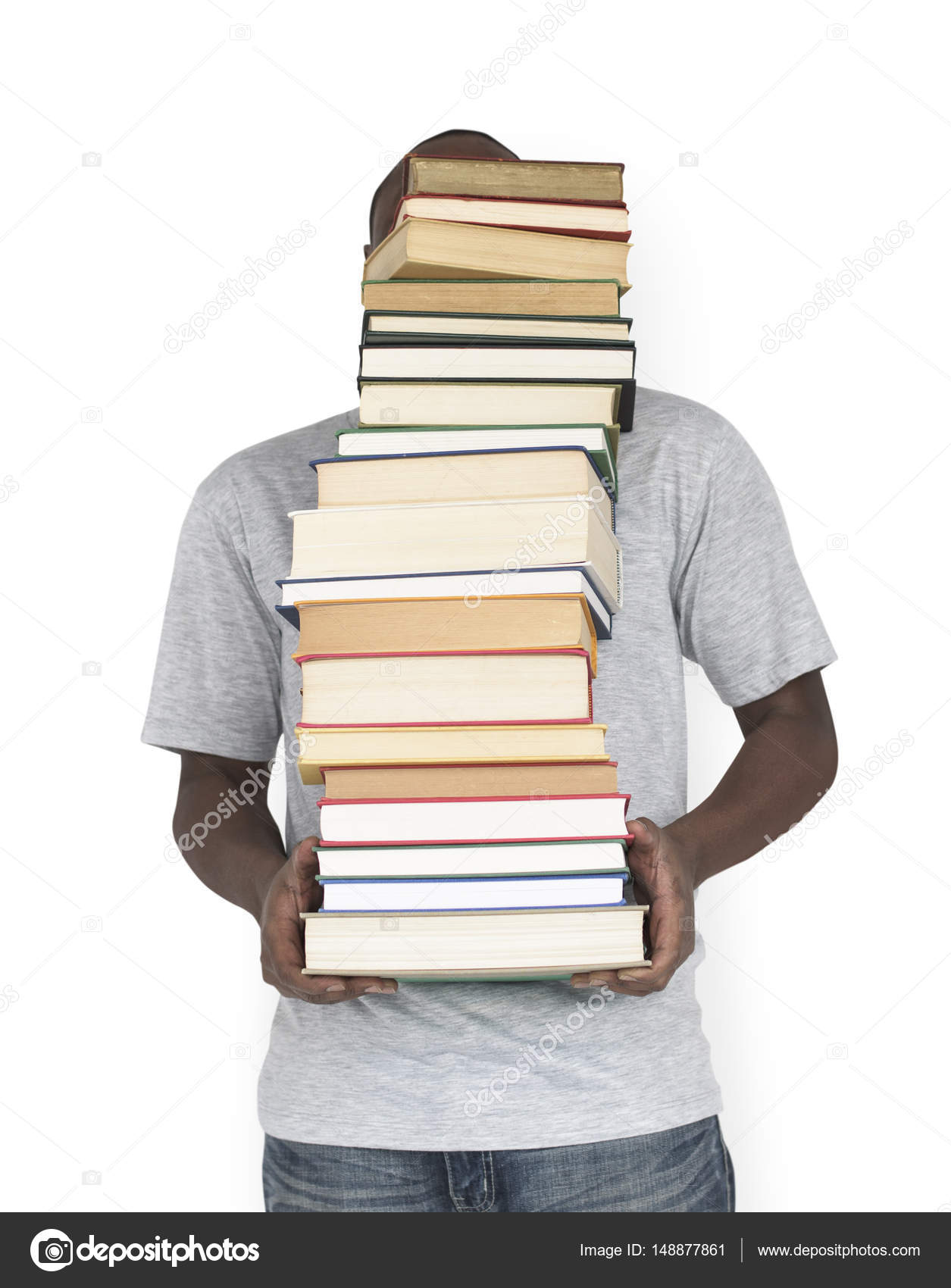 Man Carrying Books