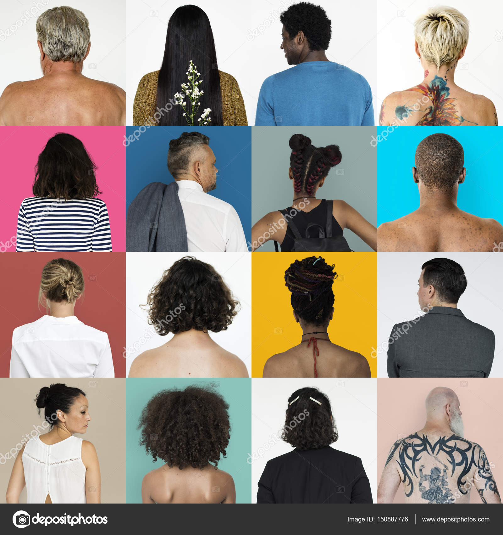 Set of People Back — Stock Photo © Rawpixel #150887776