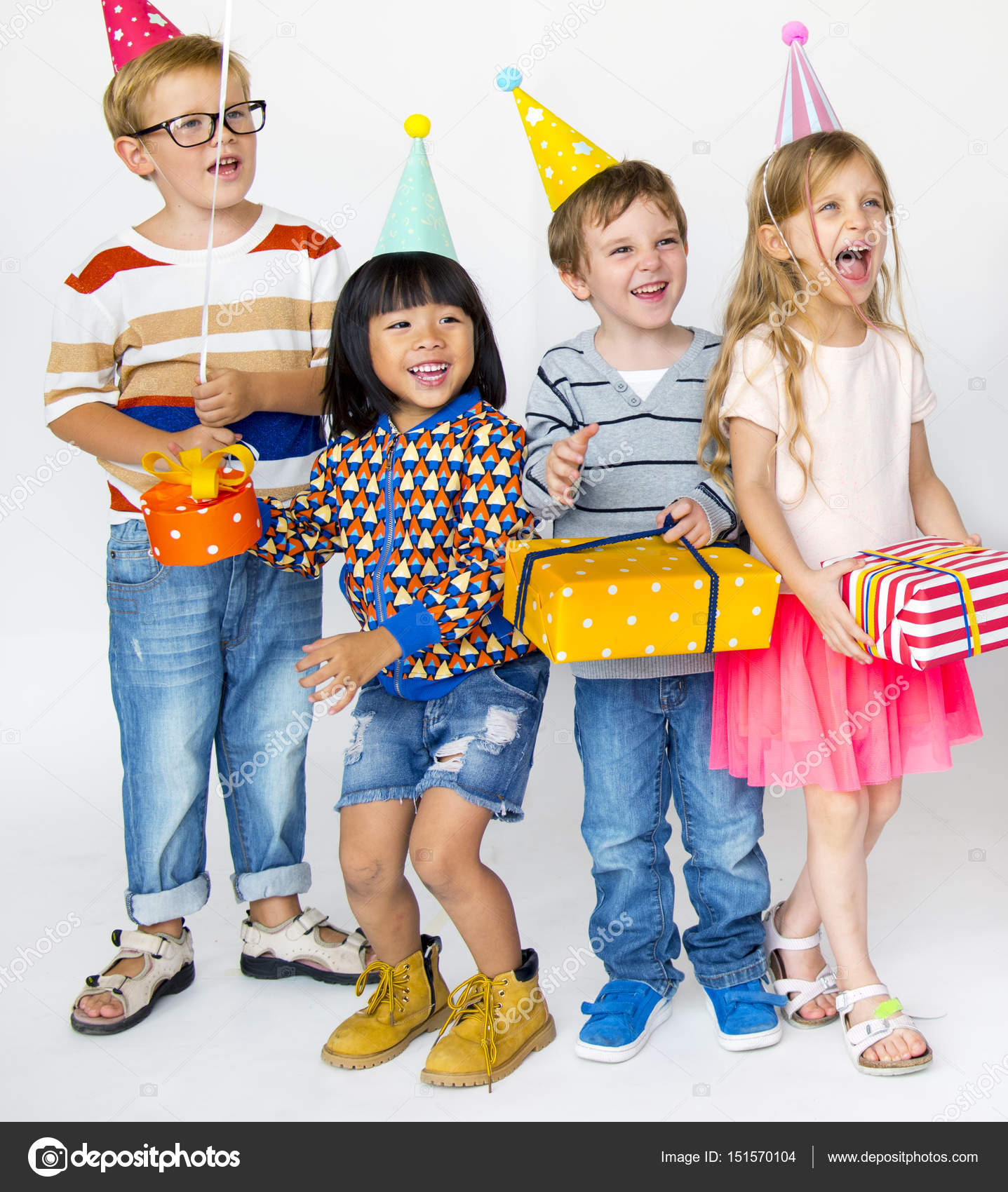 Adorable children having party — Stock Photo © Rawpixel #151570104