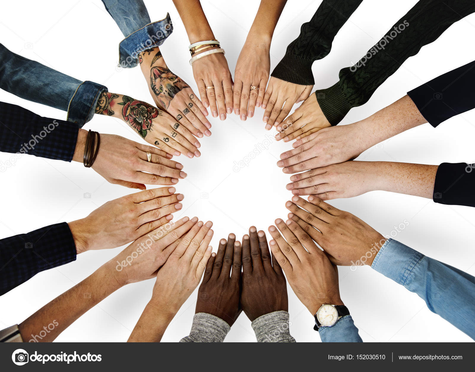 Diverse People Holding Hands