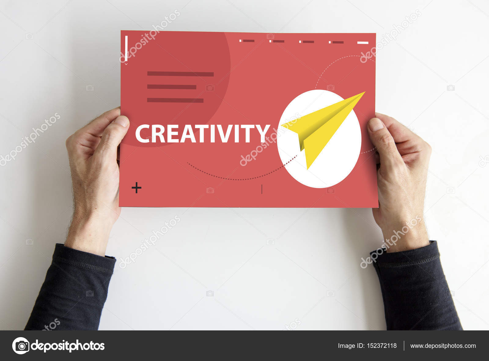 Hands holding creative placard — Stock Photo © Rawpixel #152372118