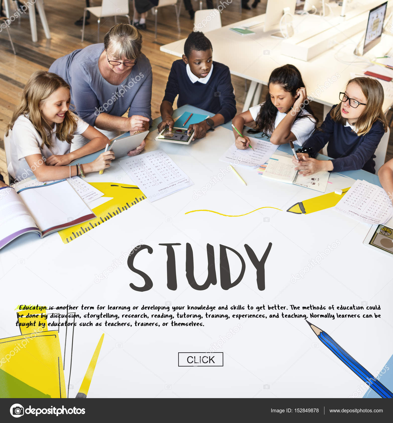 Students studying with tablets Stock Photo by ©Rawpixel 152849878