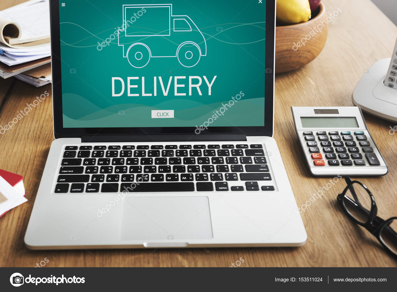 Objects and laptop on tabletop — Stock Photo © Rawpixel #153511024