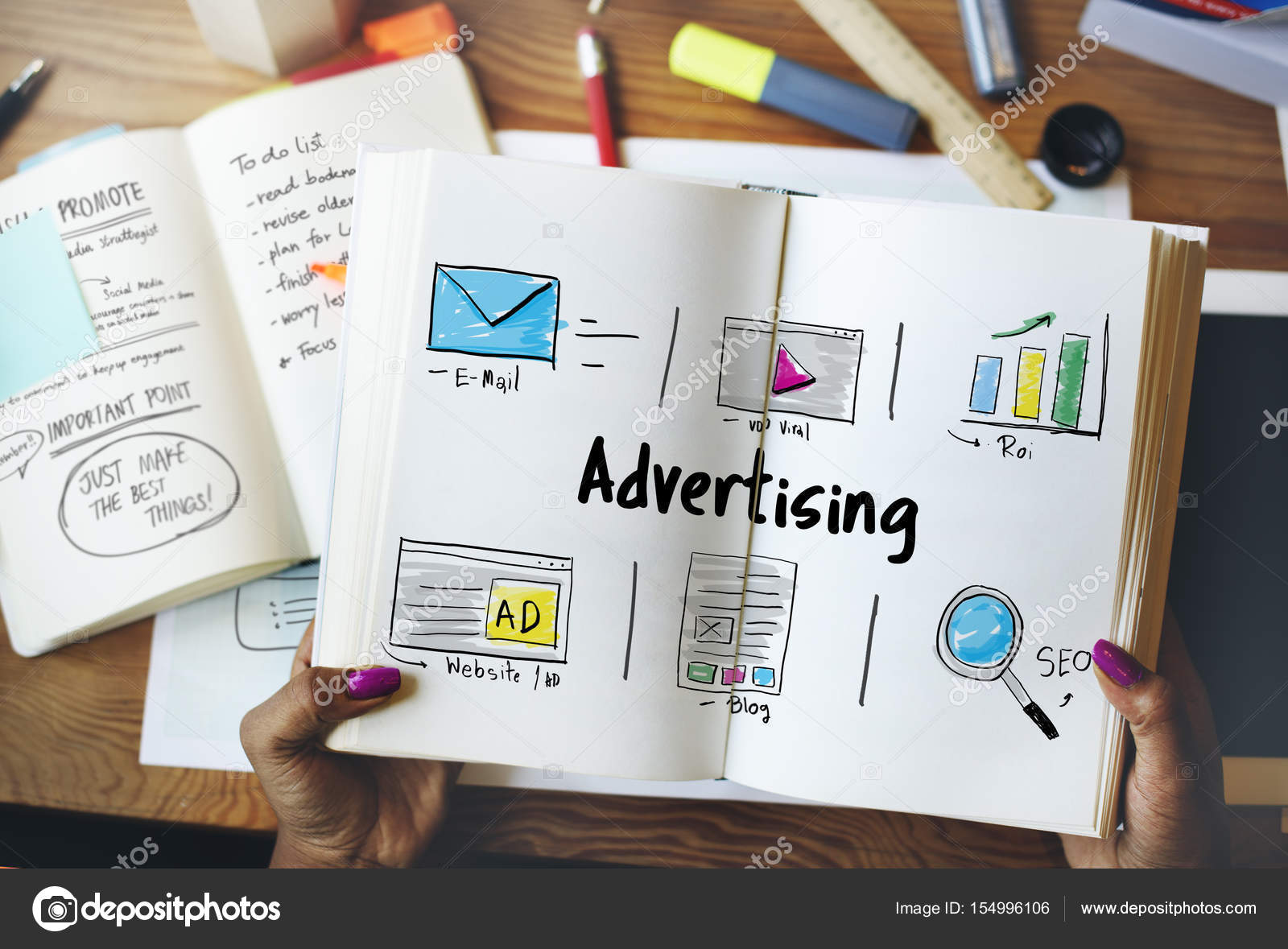 Female hands holding open textbook — Stock Photo © Rawpixel #154996106