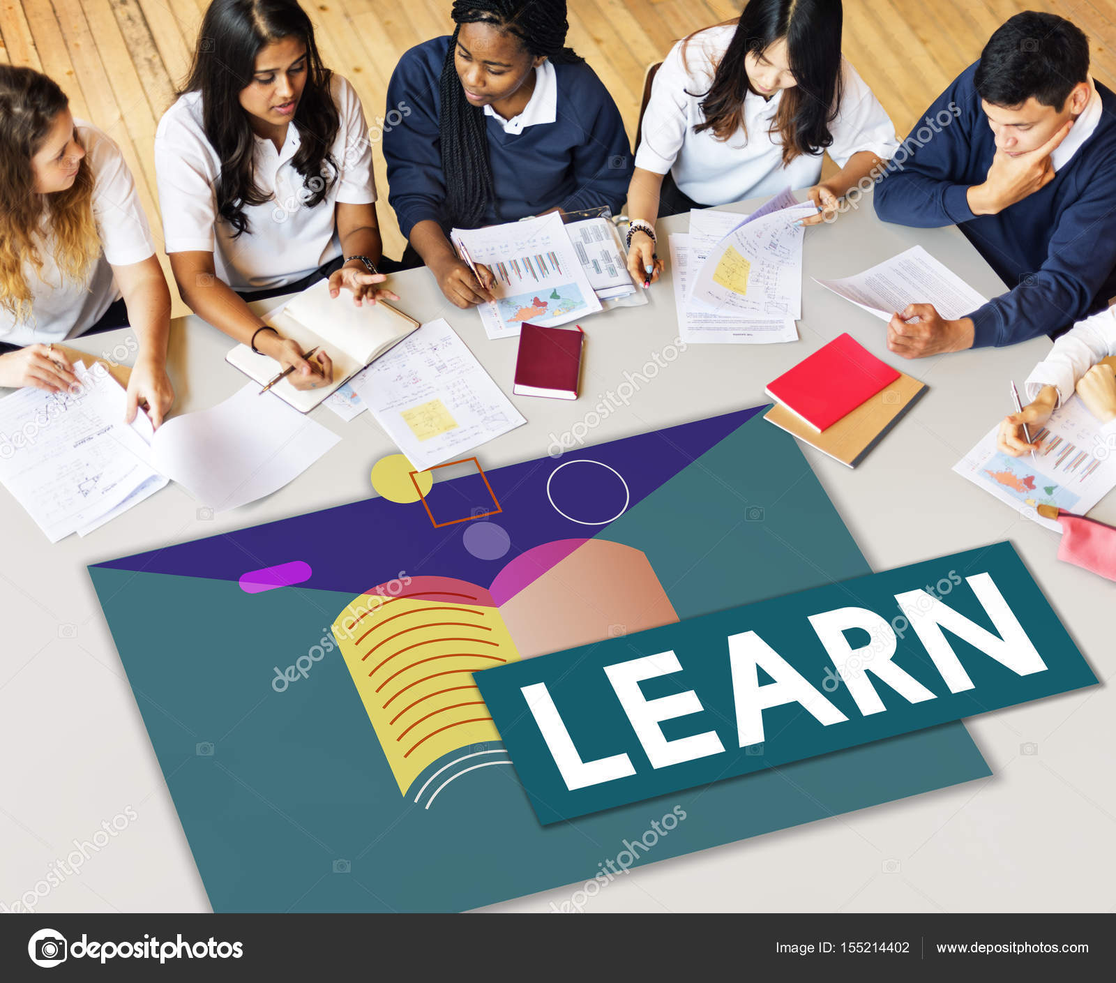 Students studying at table Stock Photo by ©Rawpixel 155214402