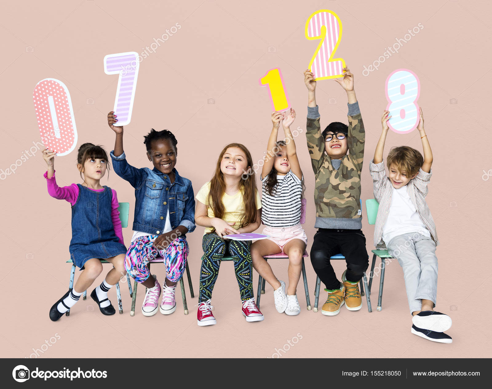 Children Holding numbers — Stock Photo © Rawpixel #155218050