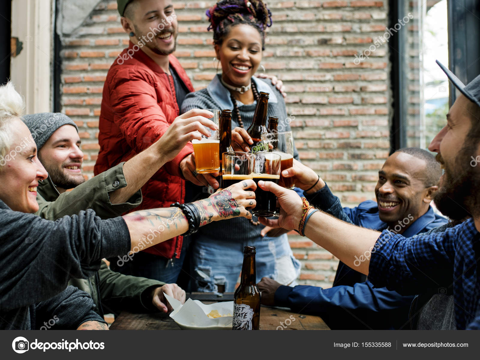 Friends Drinking Alcohol