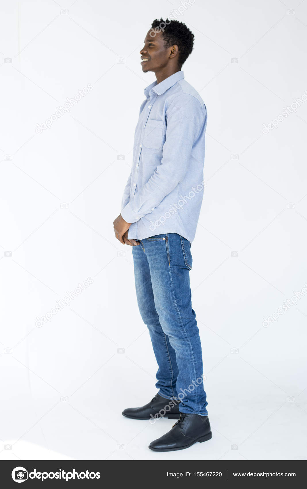 Side Profile Man Standing