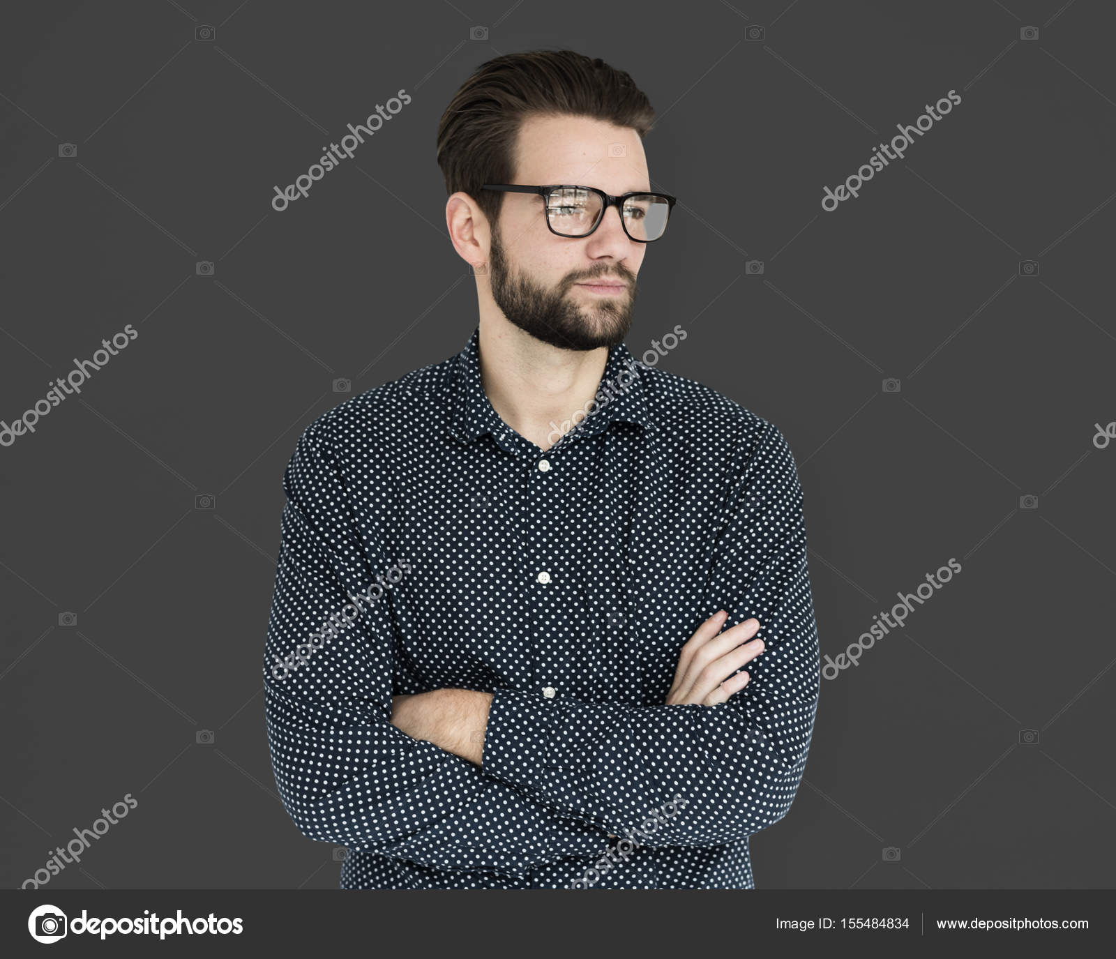 Handsome bearded man — Stock Photo © Rawpixel #155484834