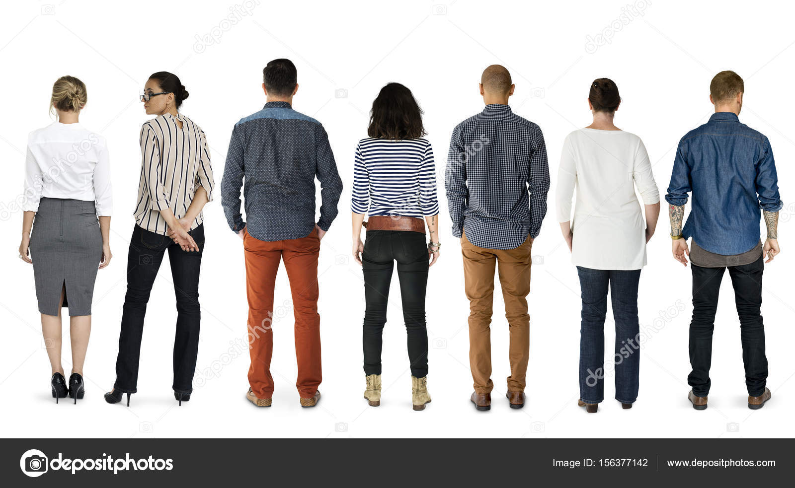 Person Standing Back View