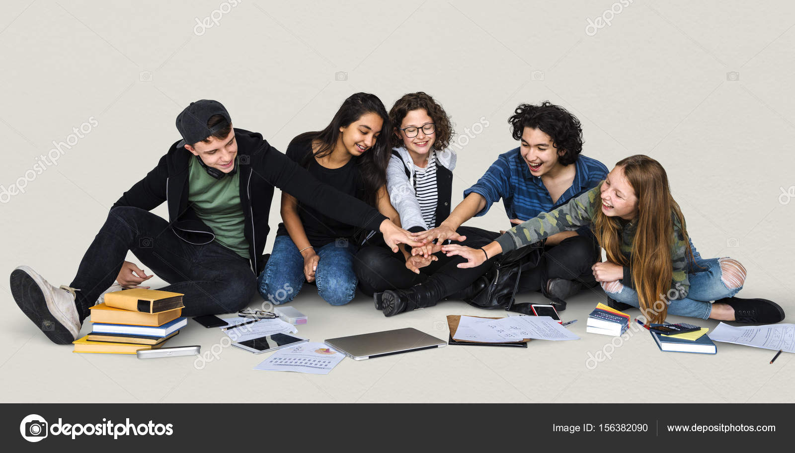 Students hand assemble together Stock Photo by ©Rawpixel 156382090