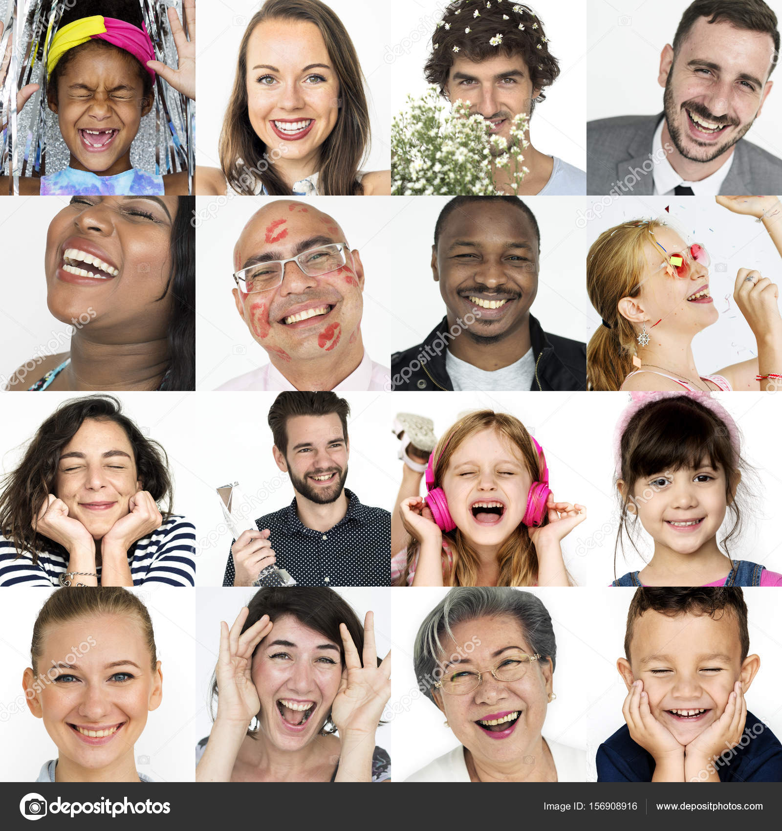 Rindo pessoas com expressões faciais fotos, imagens de © Rawpixel ...