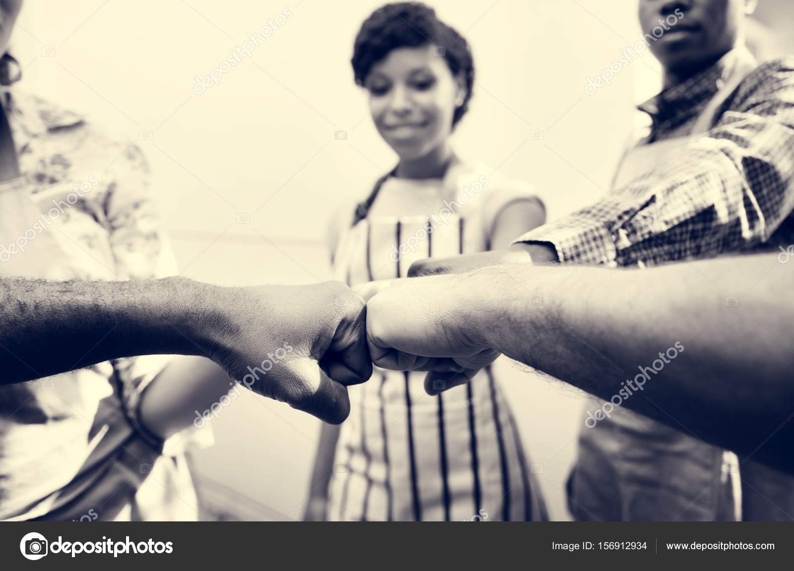 Group Diverse People Hands Out Together Teamwork Original Photoset ...