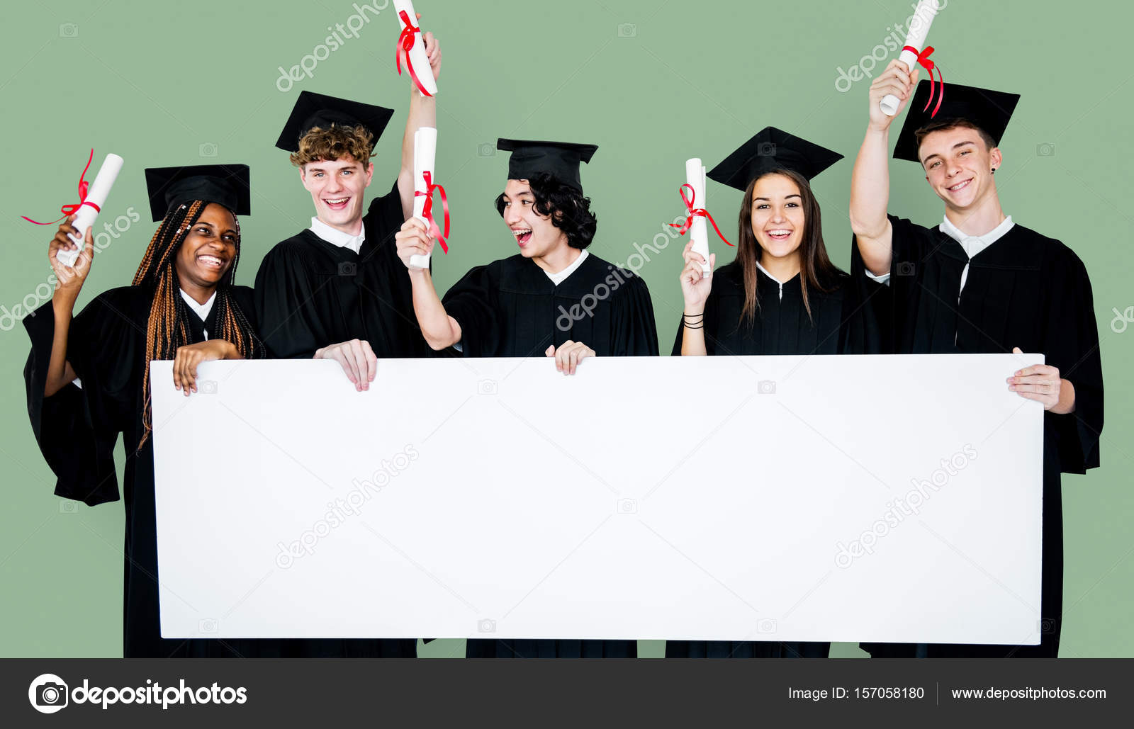Students holding banner Stock Illustration by ©Rawpixel #157058180