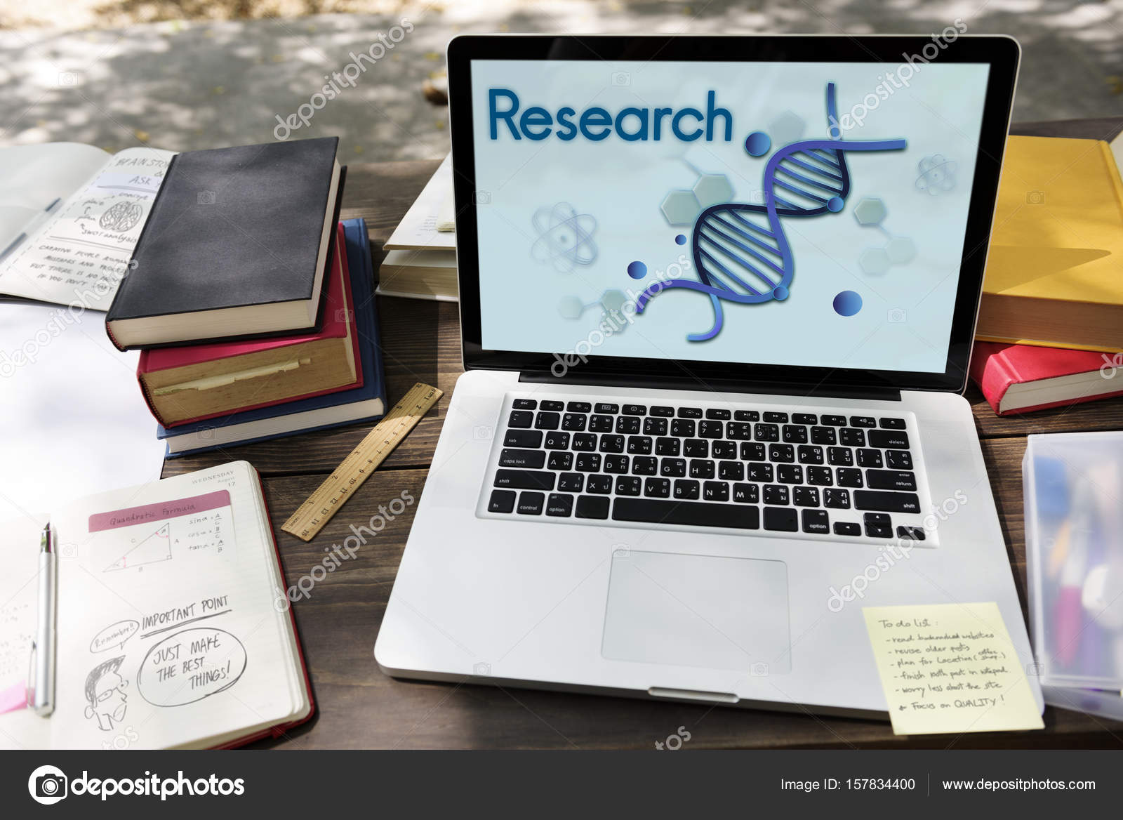 Work space with notebooks and books — Stock Photo © Rawpixel #157834400