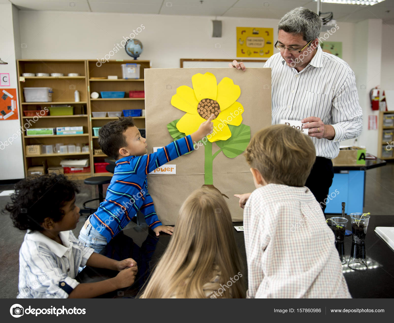Preschool children at lesson — Stock Photo © Rawpixel #157860986