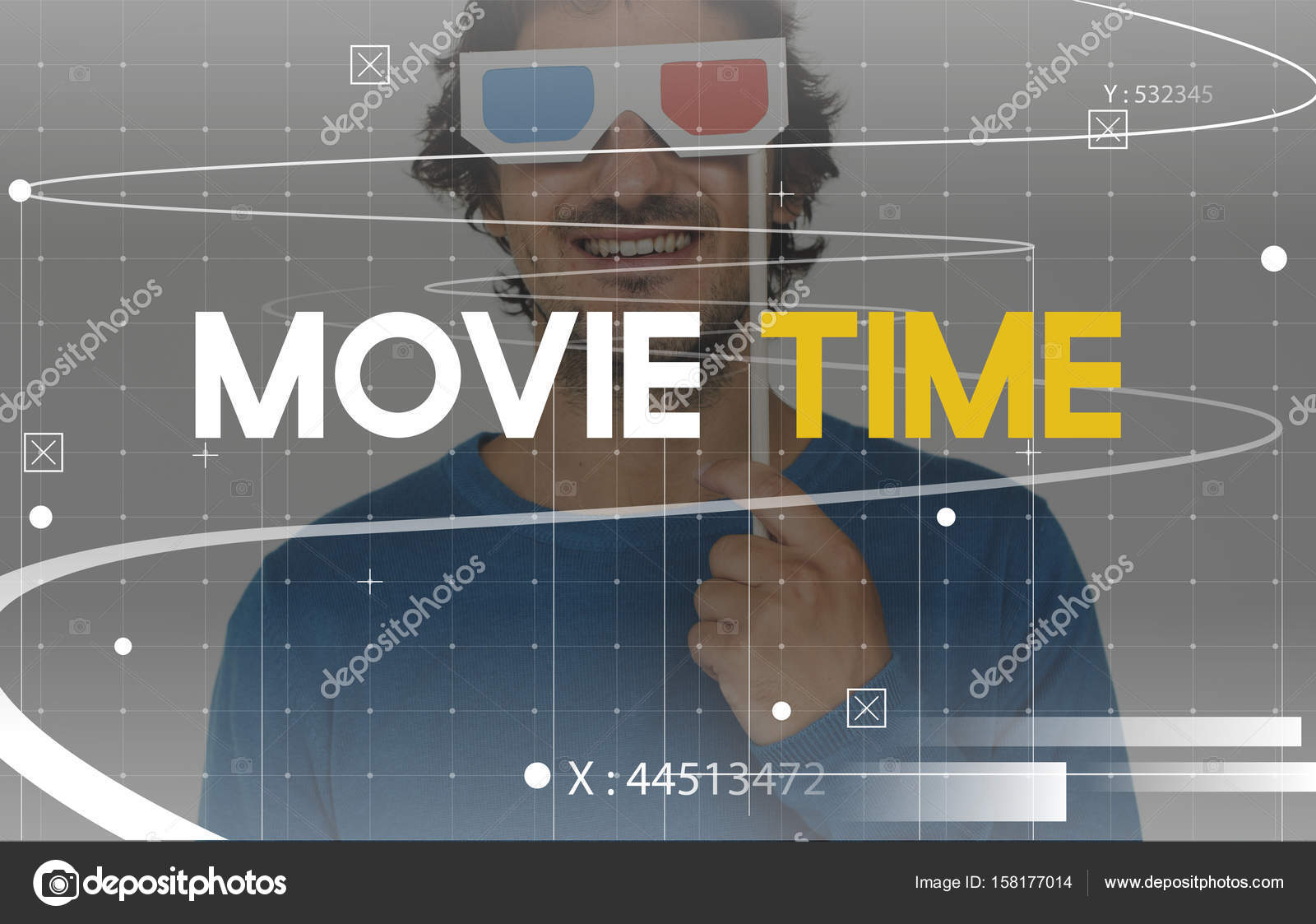 Man with 3d glasses — Stock Photo © Rawpixel #158177014