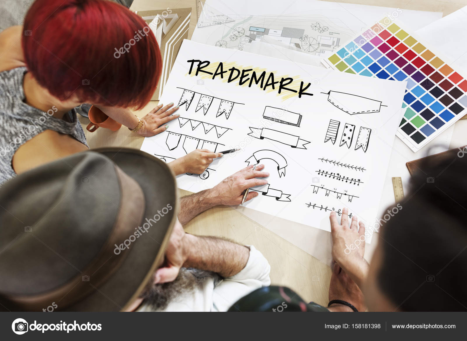 Creative people working at new project — Stock Photo © Rawpixel #158181398