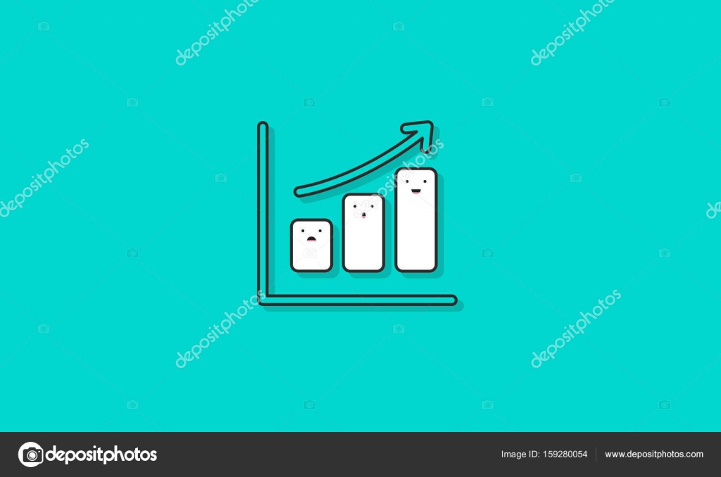 Bar Chart Increase Icon Stock Vector by ©Rawpixel 159280054