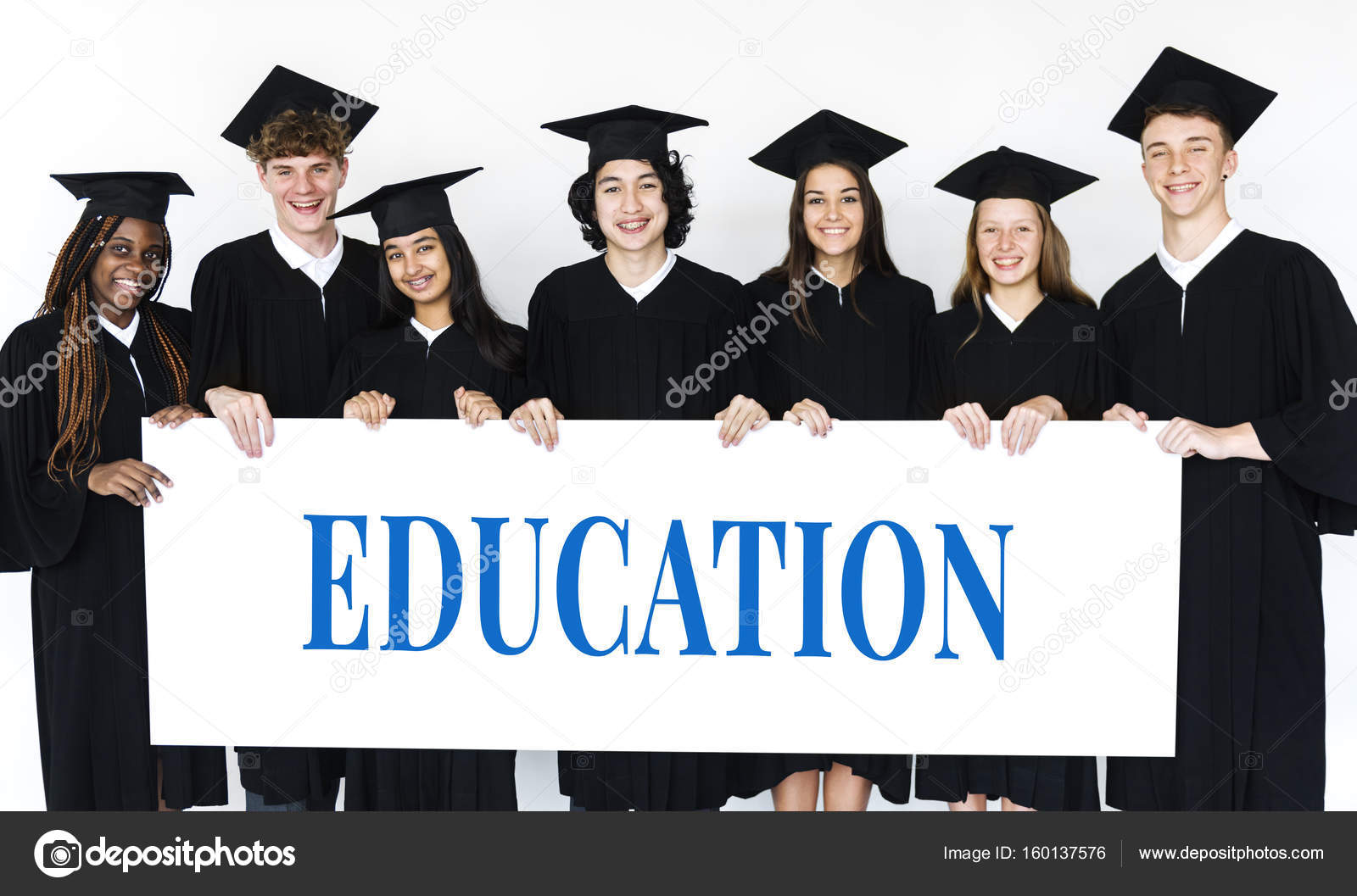 Students holding banner Stock Photo by ©Rawpixel 160137576
