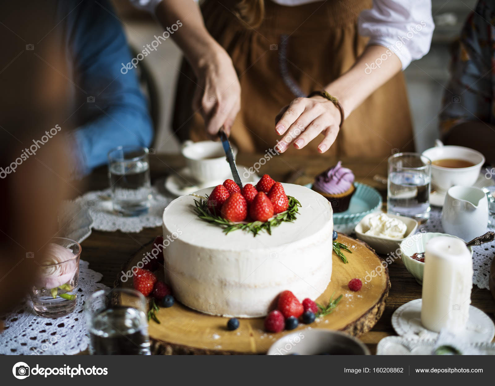 Friends Gathering on Tea Party — Stock Photo © Rawpixel #160208862