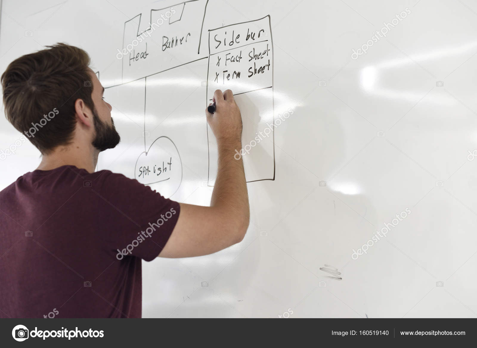 Person Writing On Board