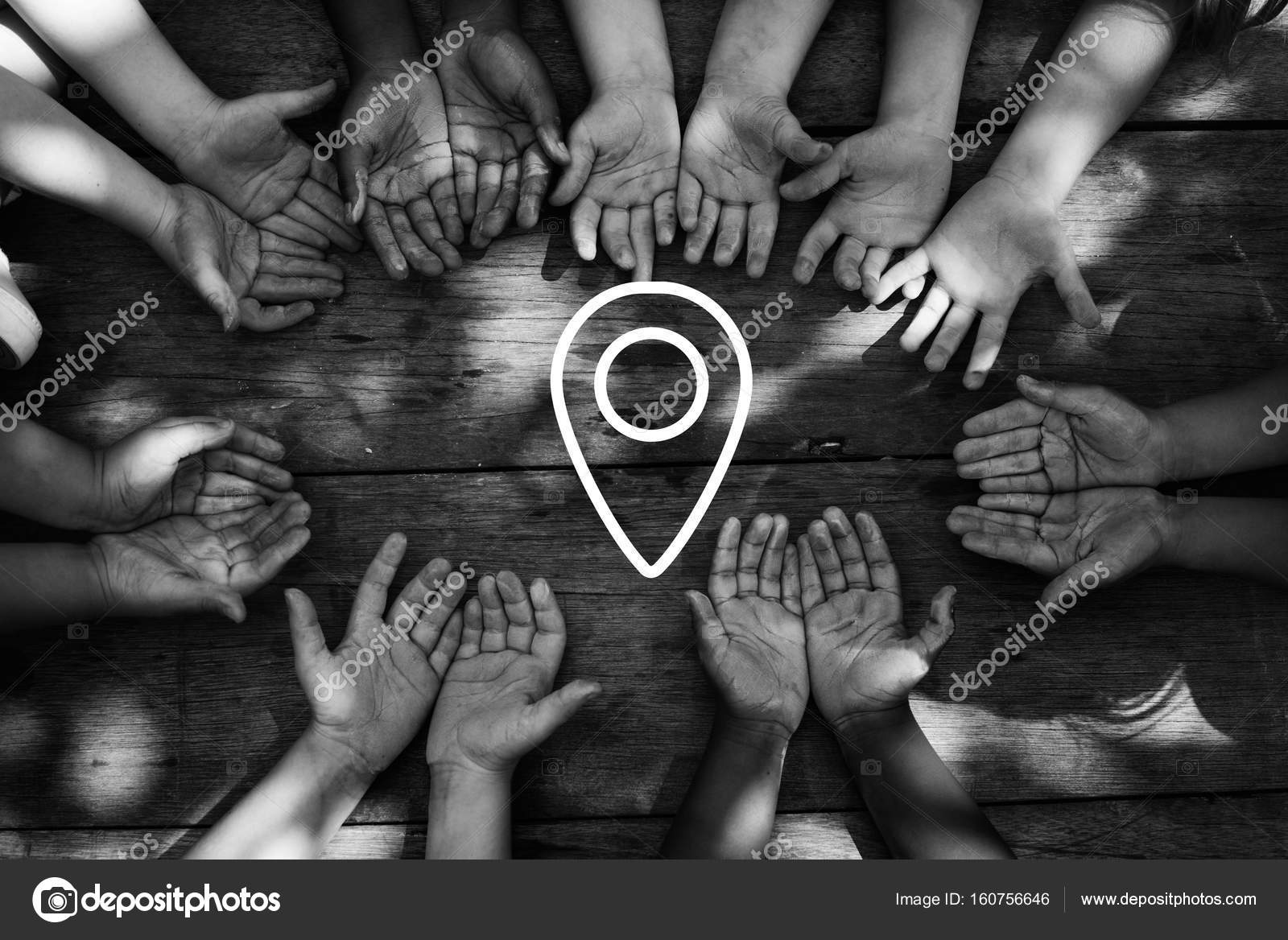 Students showing hands in the chalk — Stock Photo © Rawpixel #160756646